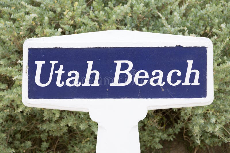 Utah beach sign stock image. Image of 1944, battle, funeral - 75907747