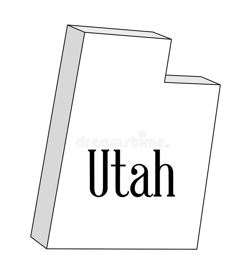 3d Utah State Map Stock Illustrations – 292 3d Utah State Map Stock ...