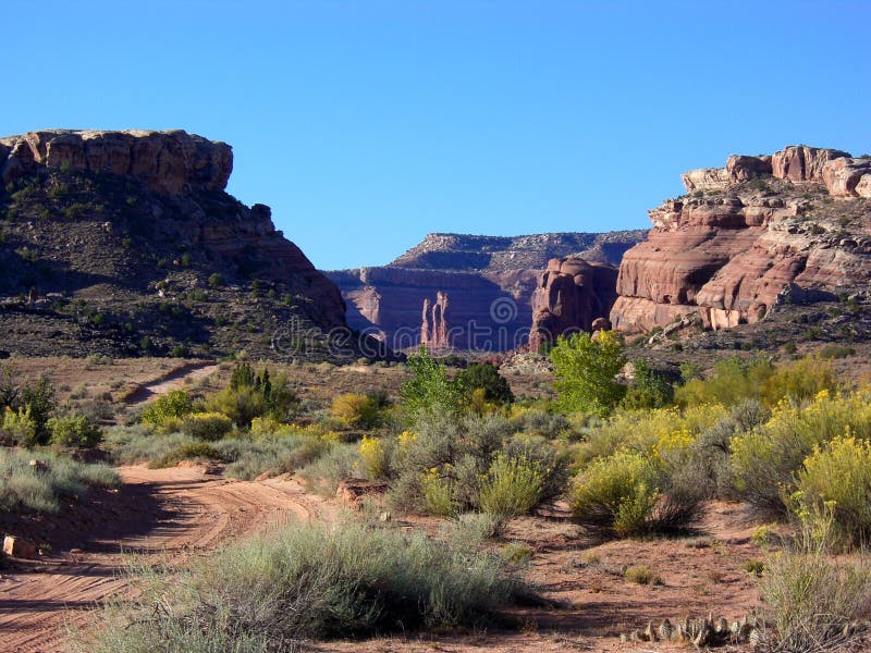 Utah desert panorama stock photo. Image of states, rocks - 2058230