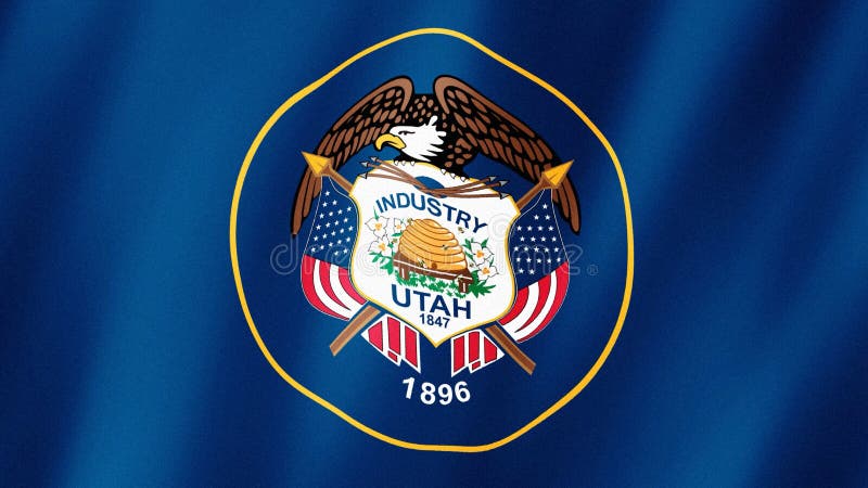 Utah Flag. Flag of Utah Images Stock Illustration - Illustration of ...