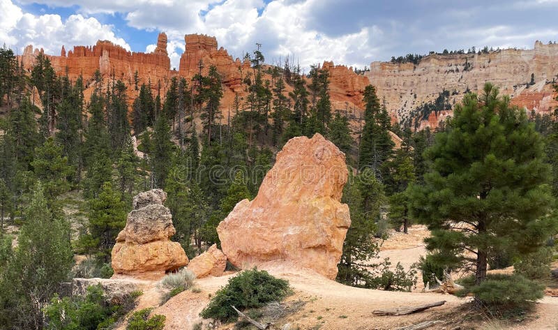 Utah Bryce Canyon National Park Scenic Scene Stock Photo - Image of ...