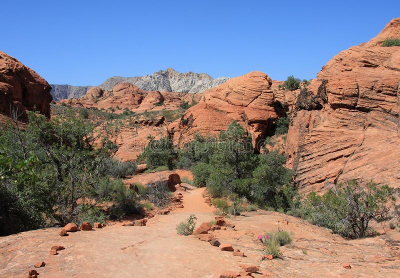 Utah rock formations stock image. Image of blue, colourful - 16733791