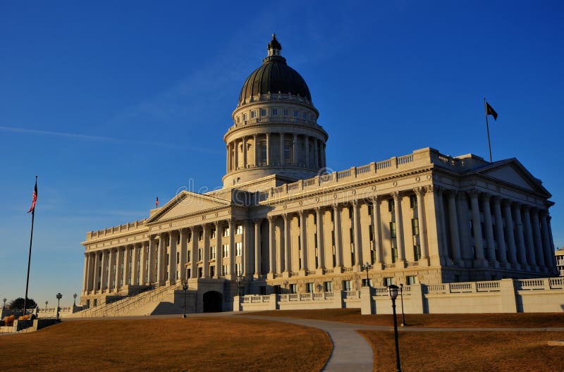 Utah State Capitol, Salt Lake Cit Stock Image - Image of city, capital ...