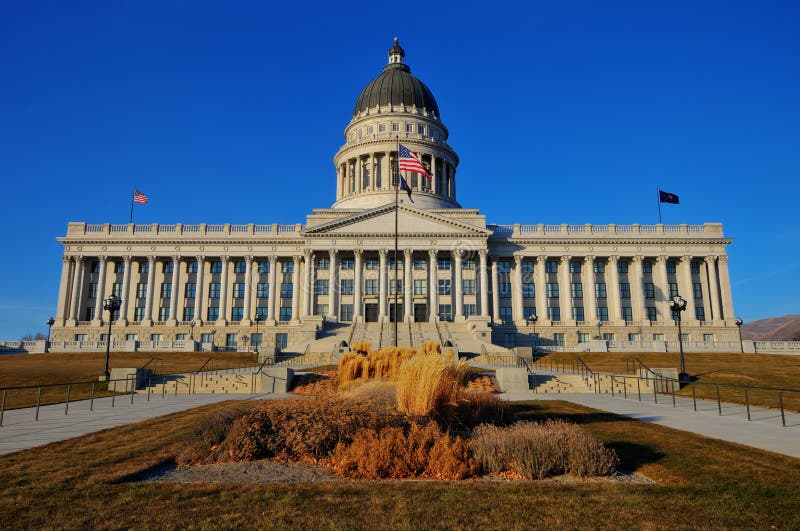 Utah State Capitol, Salt Lake Cit Stock Image - Image of salt, cities ...