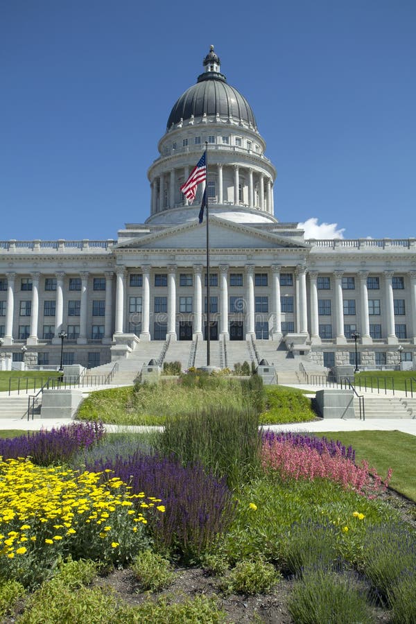 Utah State Capitol stock photo. Image of flag, civic - 15259922