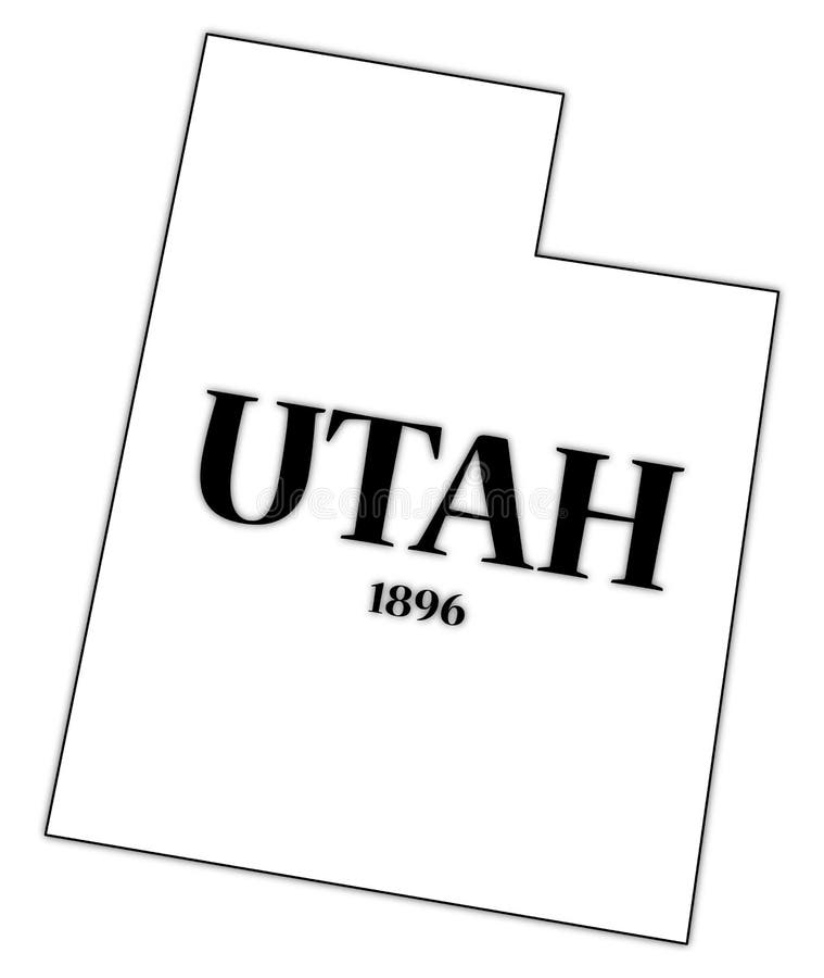 Utah State and Date stock illustration. Illustration of saints - 88988965