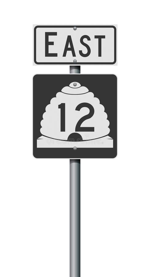 Utah State Highway Road Sign Stock Vector - Illustration of byway ...