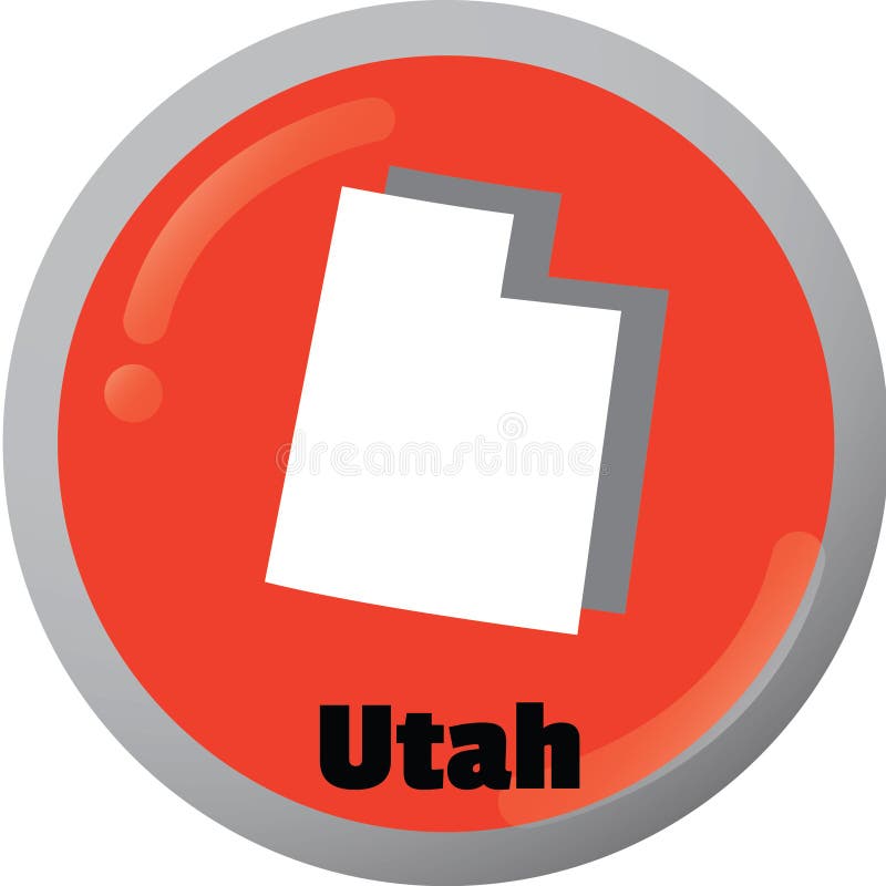 Utah State Map. Vector Illustration Decorative Design Stock Vector ...