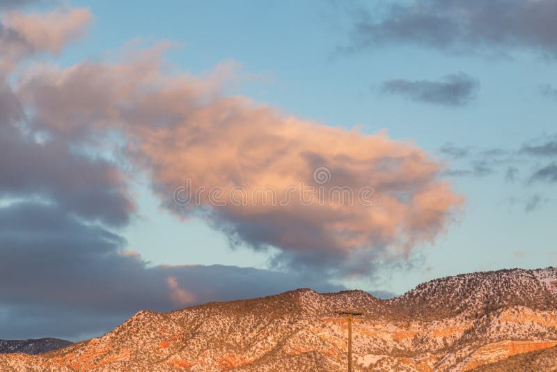 A Utah Sunset stock image. Image of light, cedar, scenery - 142338333
