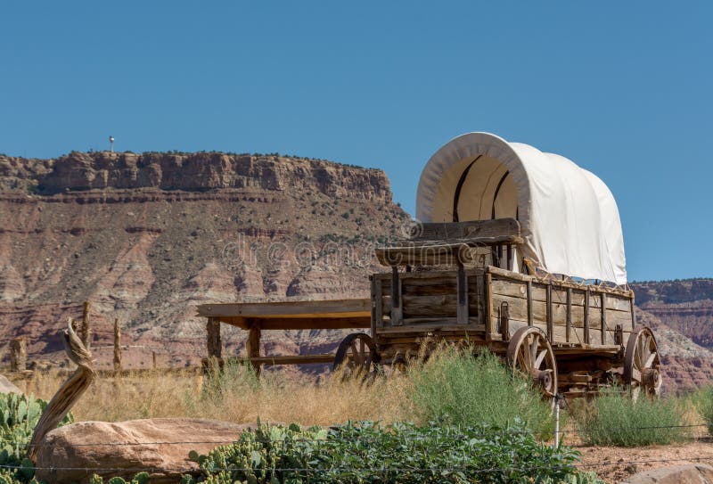 Old Wild West Cowboy Wagon Cart Stock Image - Image of town, wheel ...