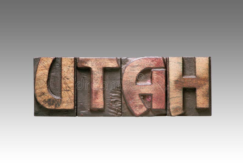 Utah vintage type stock photo. Image of location, texture - 83830890