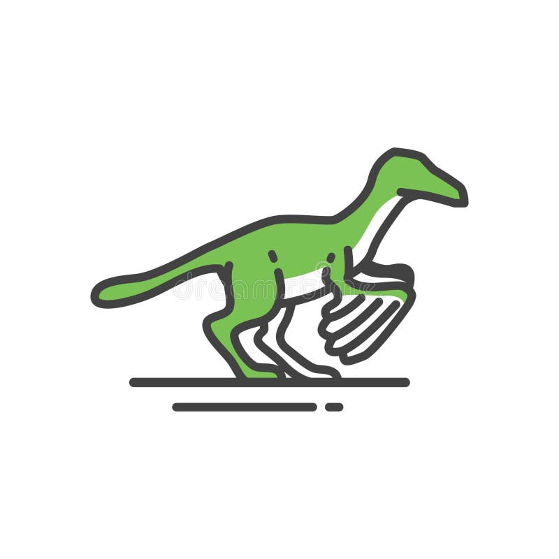 Utahraptor. Vector Illustration Decorative Design Stock Vector ...