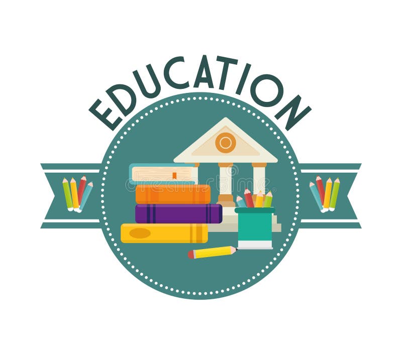 Utbildning Och Skolar Symboler Vektor Illustrationer - Illustration av ...