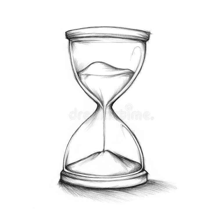 Utdraget timglas stock illustrationer. Illustration av symbolisera ...