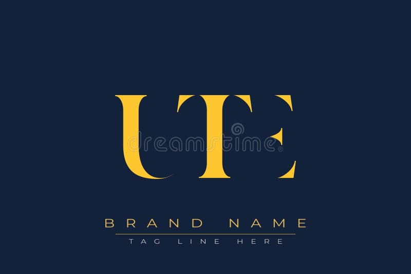 UTE Abstract Letter Logo Design Stock Vector - Illustration of business ...