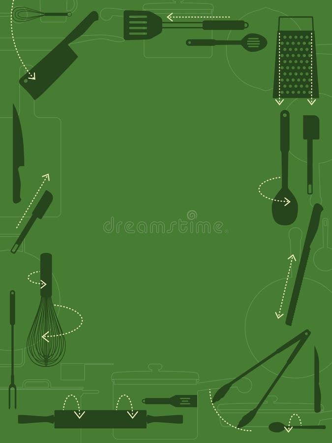 Utensil Border Stock Illustrations – 1,011 Utensil Border Stock ...
