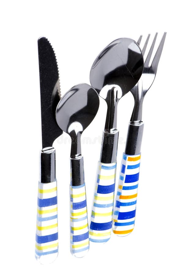 Utensil Spoon with Fork Close Up Stock Photo - Image of kitchen, dish ...