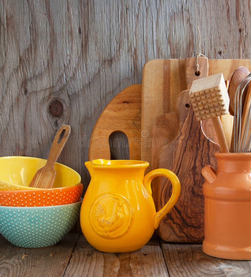 Utensili Da Cucina Della Cucina Fotografia Stock - Immagine di cuoco ...