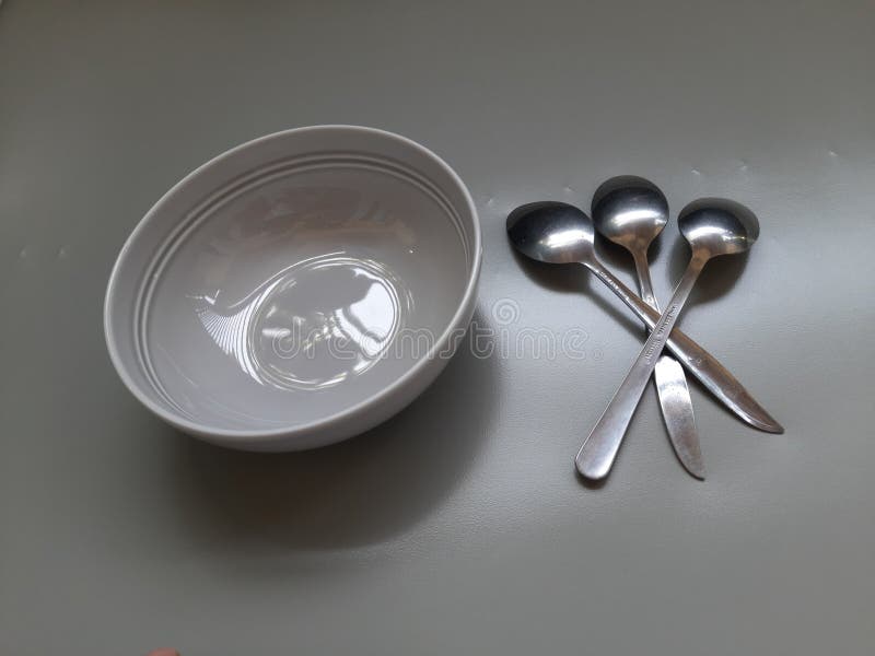 Utensils for eating stock photo. Image of ceramic, space - 264139442