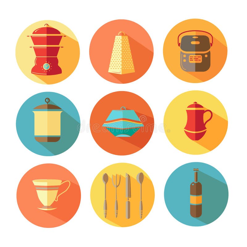 Utensils icons stock vector. Illustration of fast, graphic - 53456151