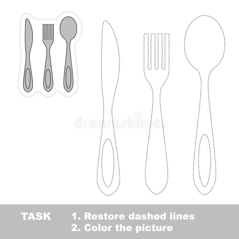 Children Cooking Coloring Book Page Stock Vector - Illustration of ...