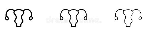Uterus icon vector stock vector. Illustration of endometrium - 348391224