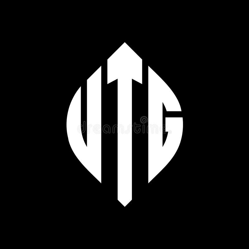 UTG Circle Letter Logo Design with Circle and Ellipse Shape. UTG ...