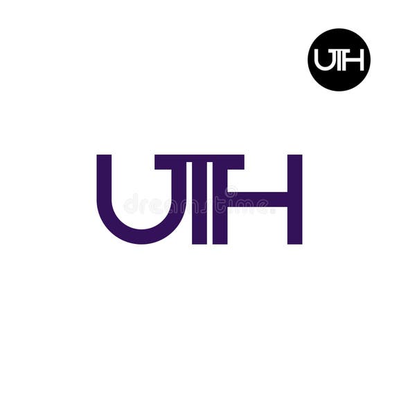 UTH Logo Letter Monogram Design Stock Vector - Illustration of ...