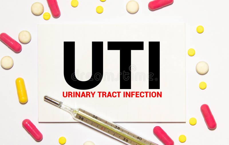 UTI- Urinary Tract Infection Written in Notebook Stock Photo - Image of ...