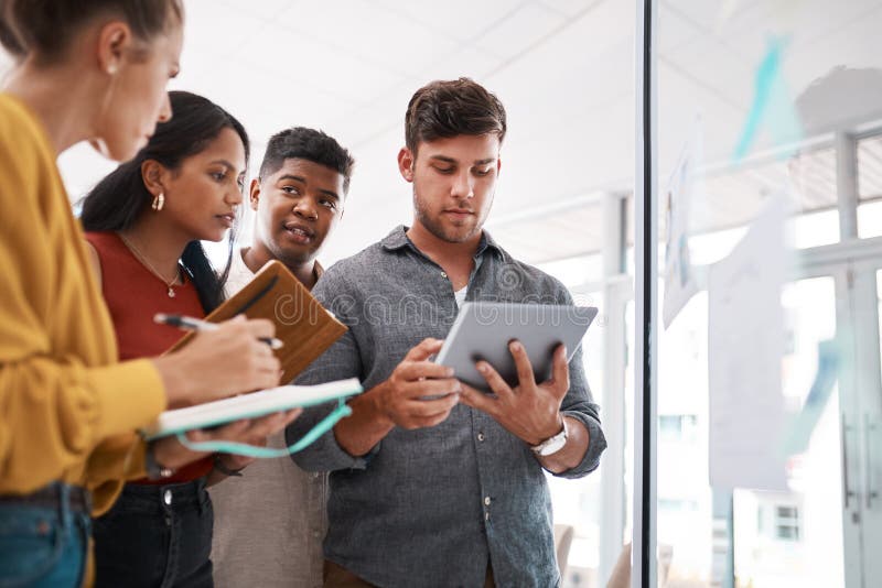 Utilising Apps in Their Brainstorming Session. a Group of ...