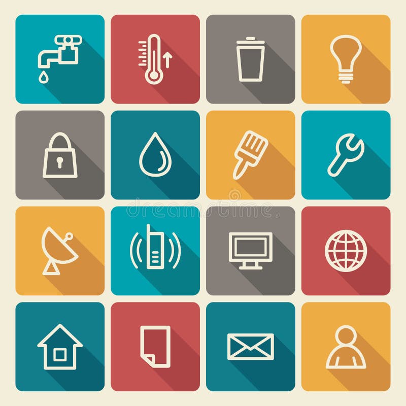 Utilities icons stock vector. Illustration of energy - 39921050