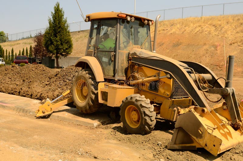 Utilities Trench stock image. Image of trackhoe, soil - 34149073