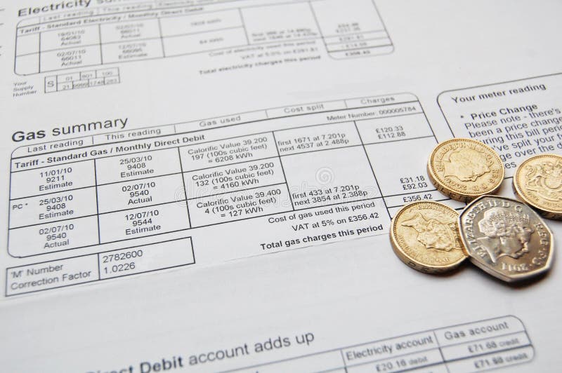 Utility bill stock image. Image of charge, account, heat - 17807851