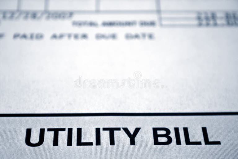 Utility Bill stock photo. Image of post, tone, utilities - 3967076