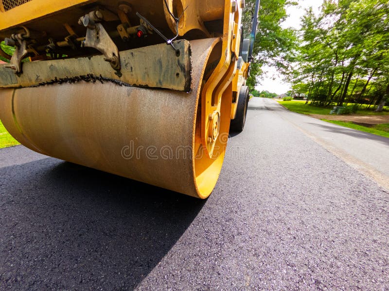 Utility Compactor Machine for Asphalt Work on Roads Stock Photo - Image ...