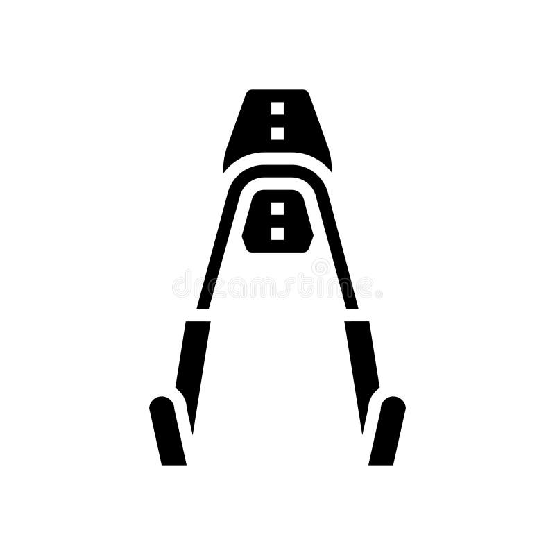 Utility Hook Garage Tool Glyph Icon Vector Illustration Stock ...