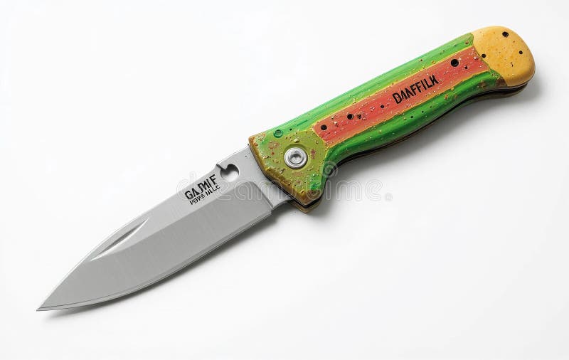Utility Knife Designed with a Popsicle Stick Handle Stock Illustration ...