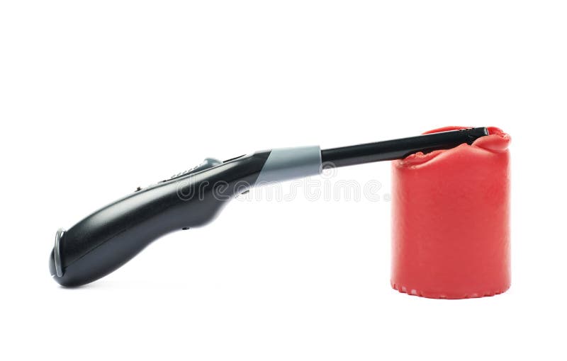 Utility Long-neck Lighter Isolated Stock Image - Image of button ...