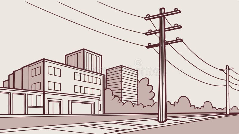Utility Pole and Wires, Electrical Infrastructure and Power Lines ...