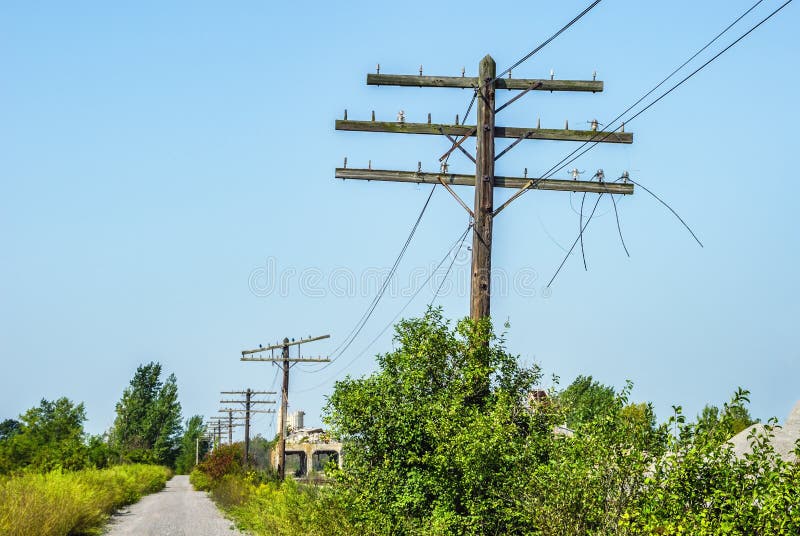 Utility Poles stock photo. Image of road, utility, blue - 24984686