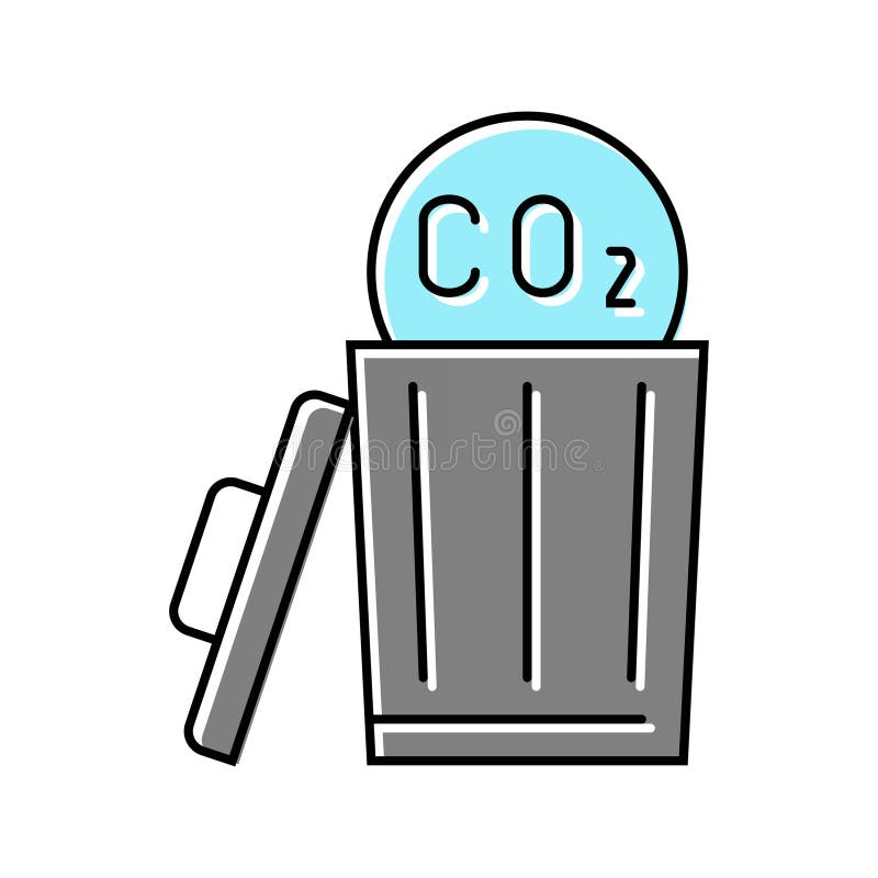 Utilization Carbon Color Icon Vector Illustration Stock Illustration ...