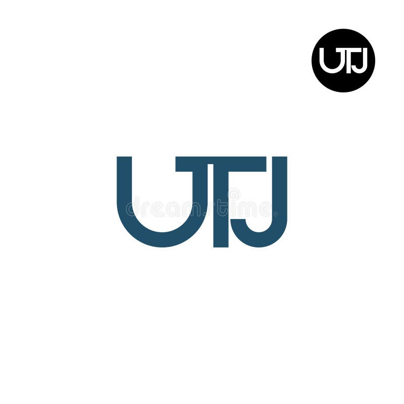 UTJ Logo Letter Monogram Design Stock Vector - Illustration of ...