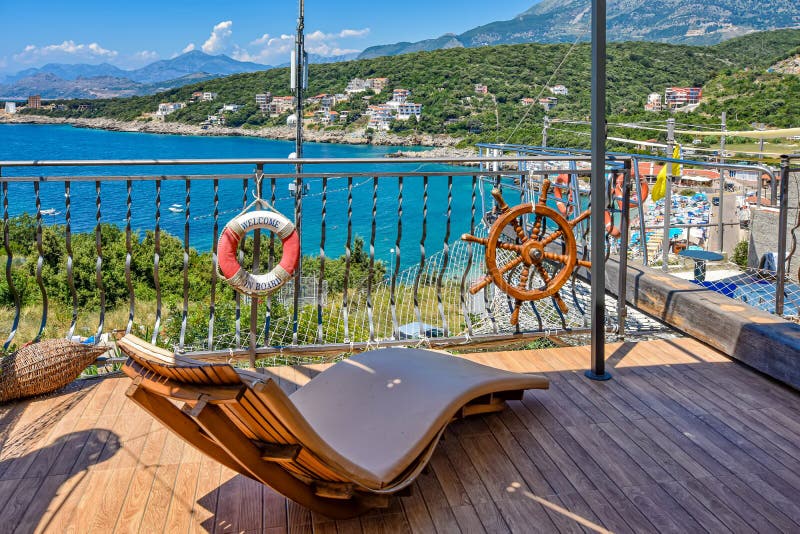 Utjeha Beach on the Adriatic Coast in Montenegro. Editorial Stock Image ...