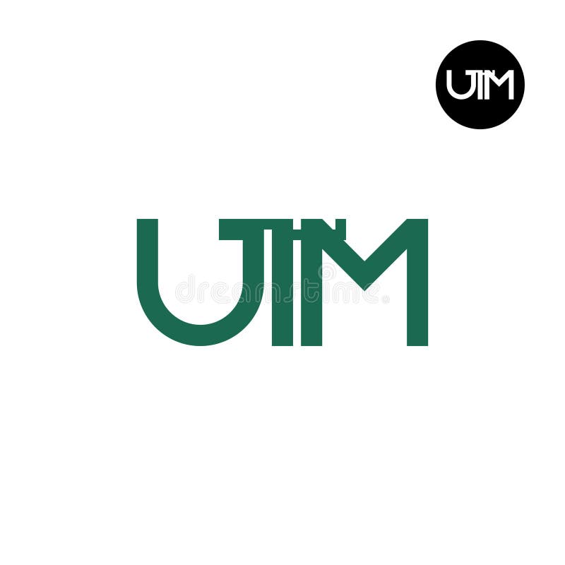 UTM Logo Letter Monogram Design Stock Vector - Illustration of monogram ...