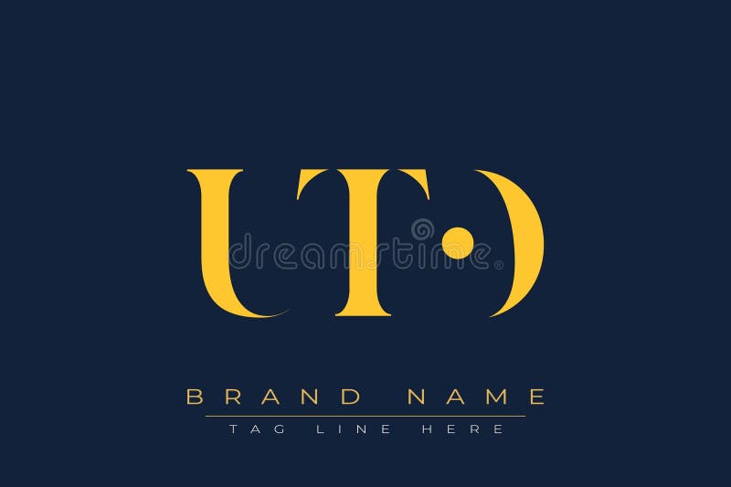 UTO Abstract Letter Logo Design Stock Vector - Illustration of design ...