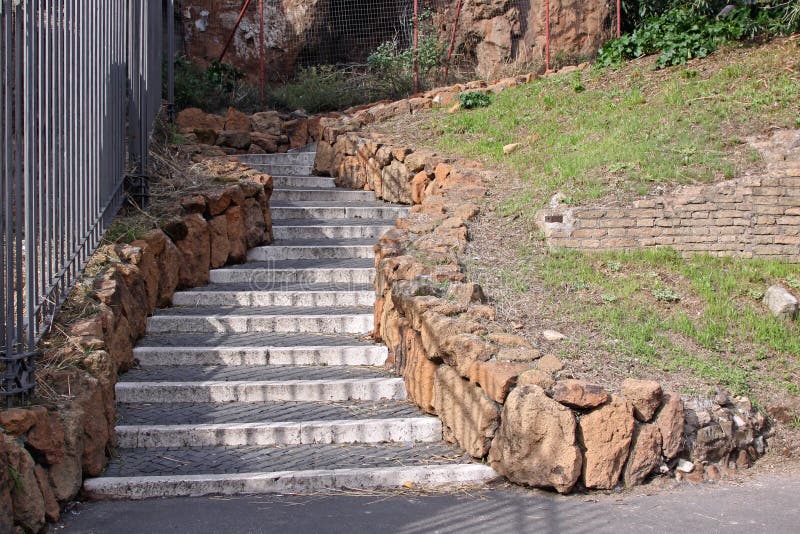 Utomhus- Trappa Santorini Grekland Arkivfoto - Bild av ytter, moment ...