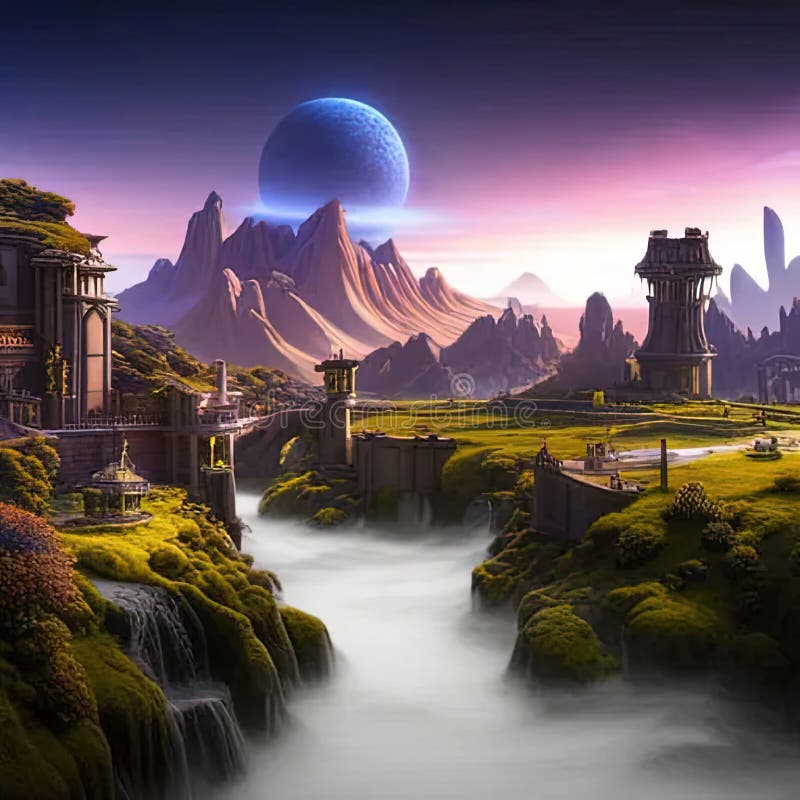 Utopian Landscape Stock Illustrations – 1,905 Utopian Landscape Stock ...