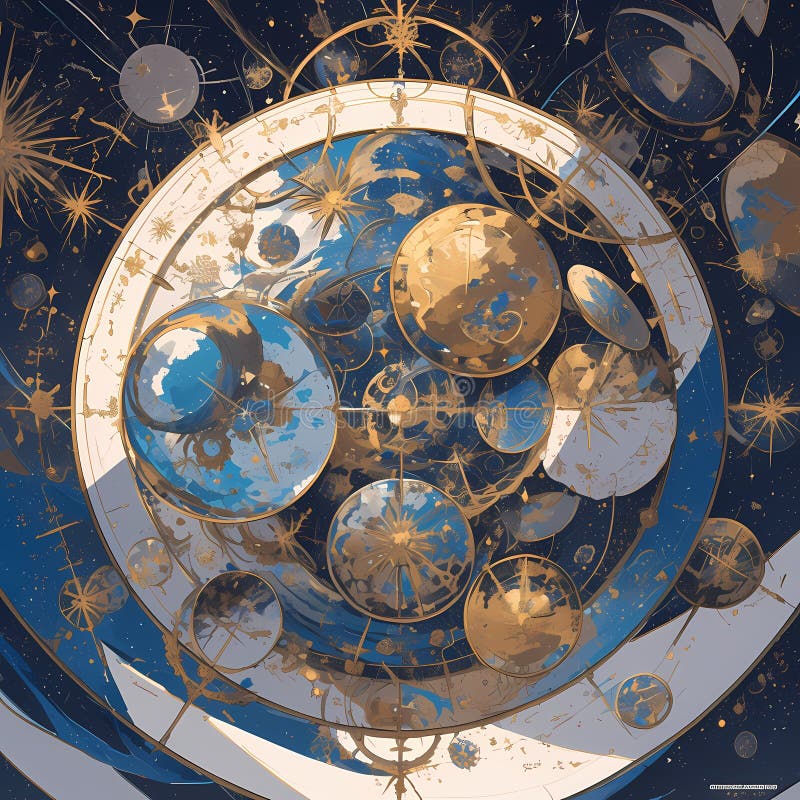 Utopian Planetary Nebula in Space Stock Illustration - Illustration of astronomy, aweinspiring ...