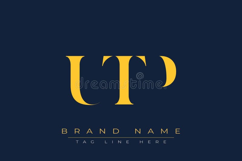 UTP Abstract Letter Logo Design Stock Vector - Illustration of logo ...