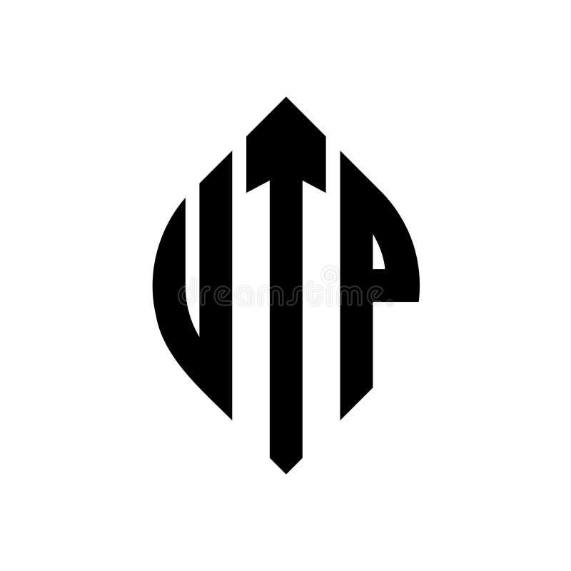 UTP Circle Letter Logo Design with Circle and Ellipse Shape. UTP ...